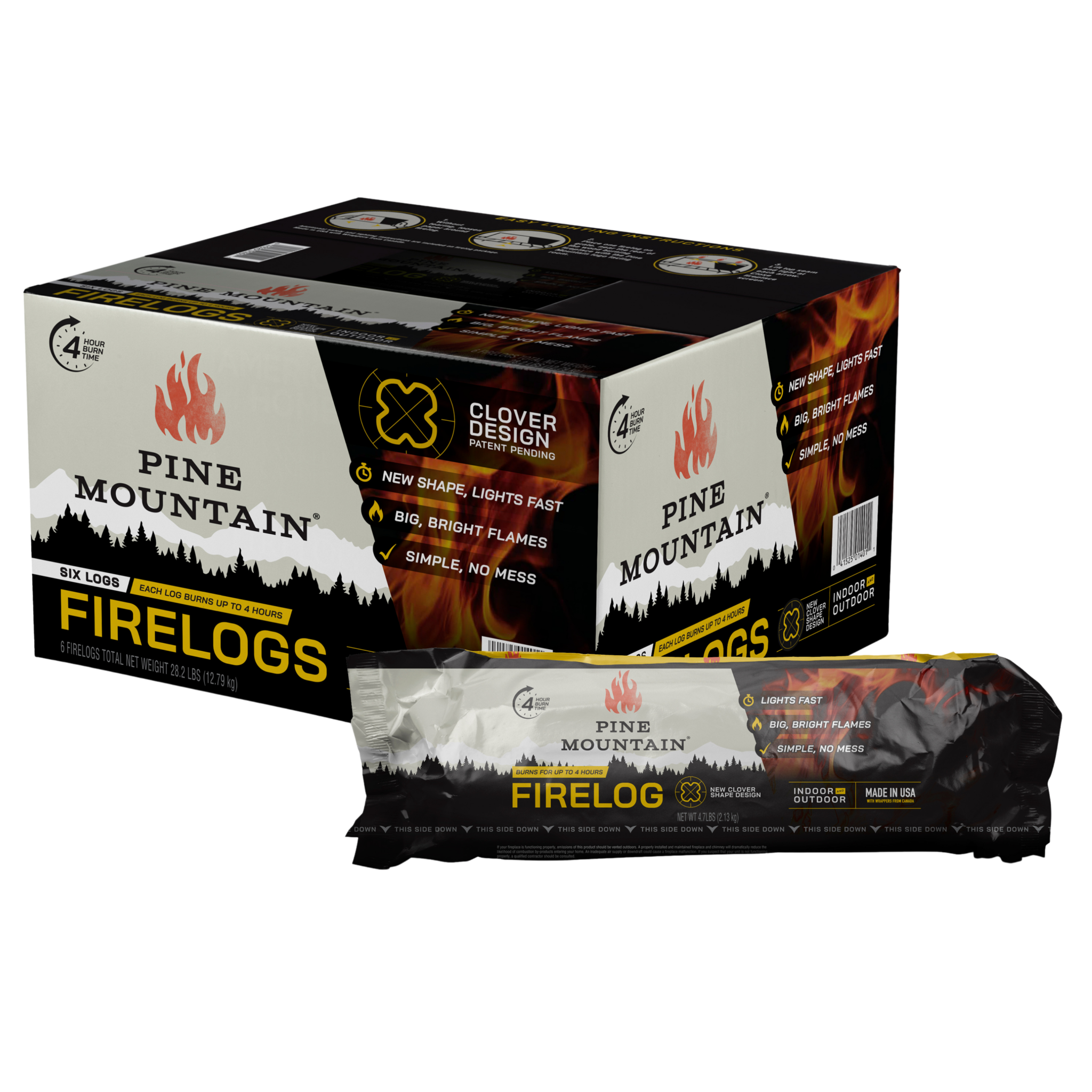 4-Hour Firelog - Pine Mountain